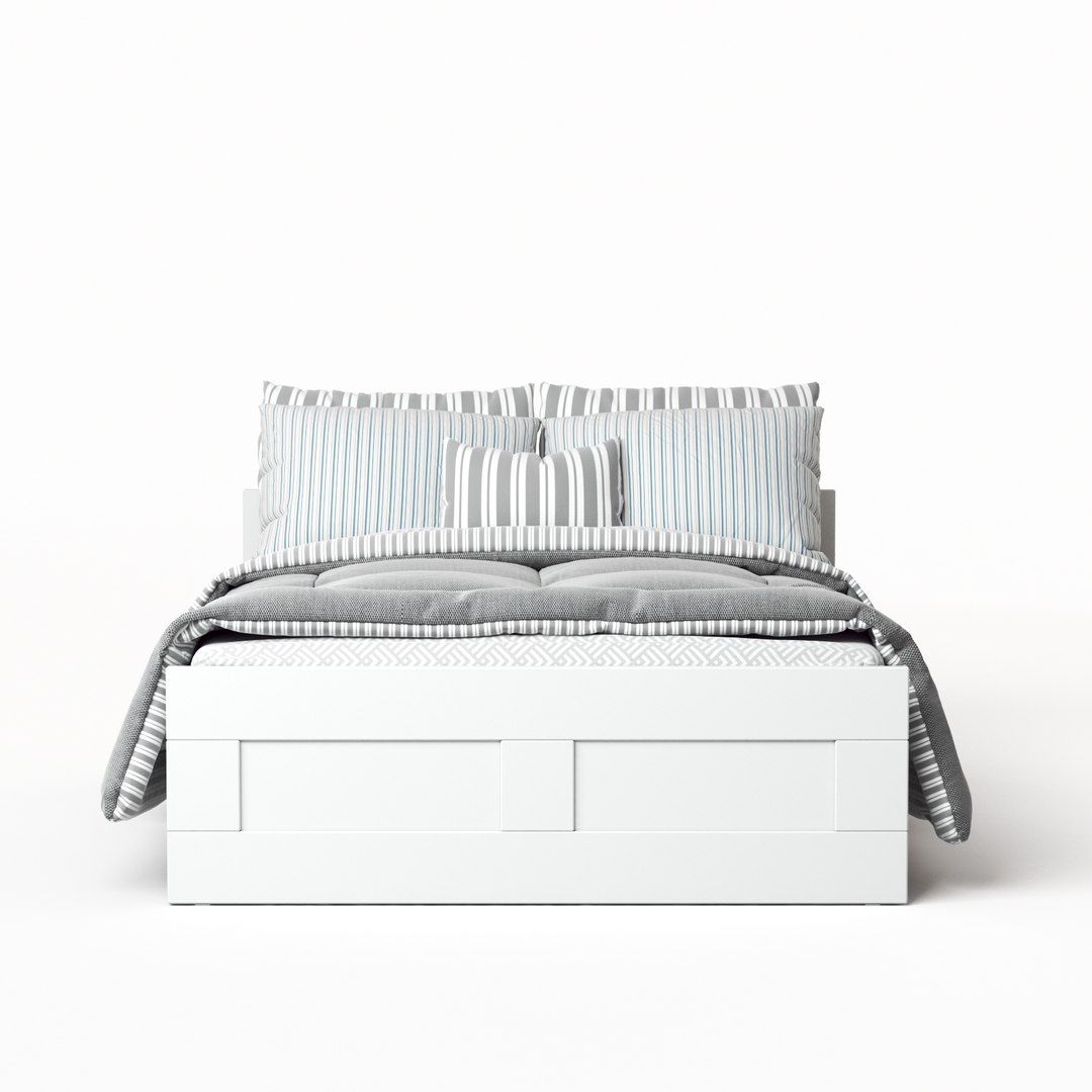 IKEA BRIMNES Bed 3D Model - TurboSquid 1899205
