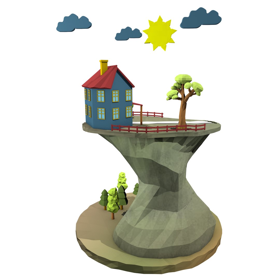 Cartoon Landscape 3d 3ds