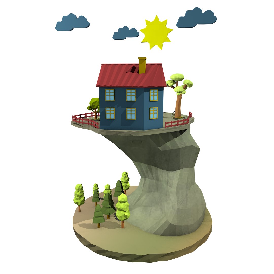 Cartoon Landscape 3d 3ds