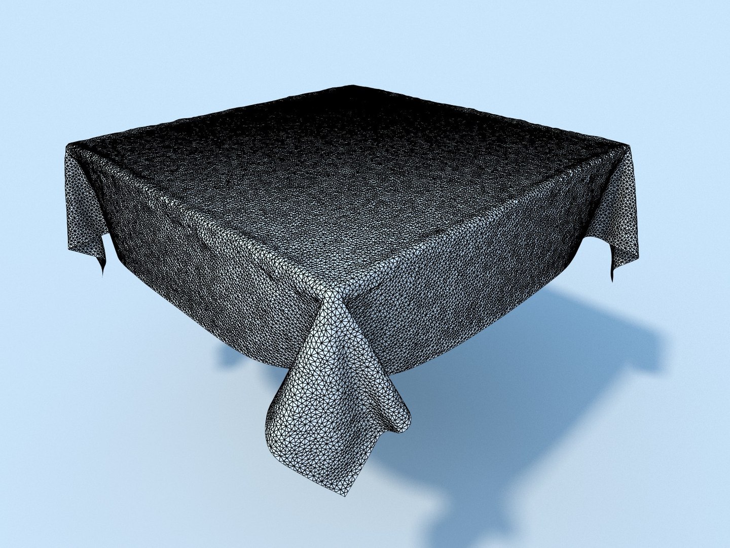 Table Cloth Tablecloth 3d Model
