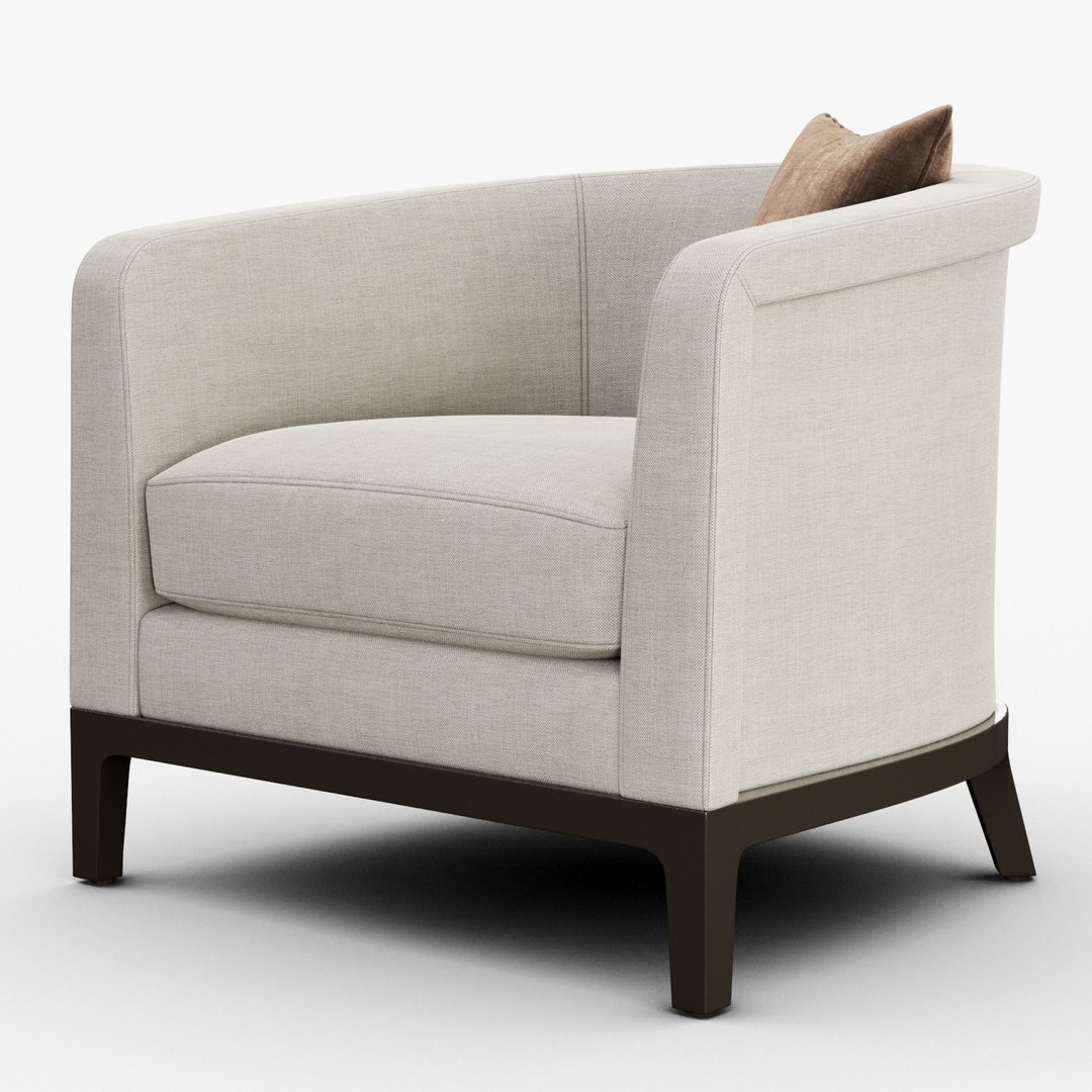 3D Dennis Miller - Hamilton Club Chair - TurboSquid 1877357