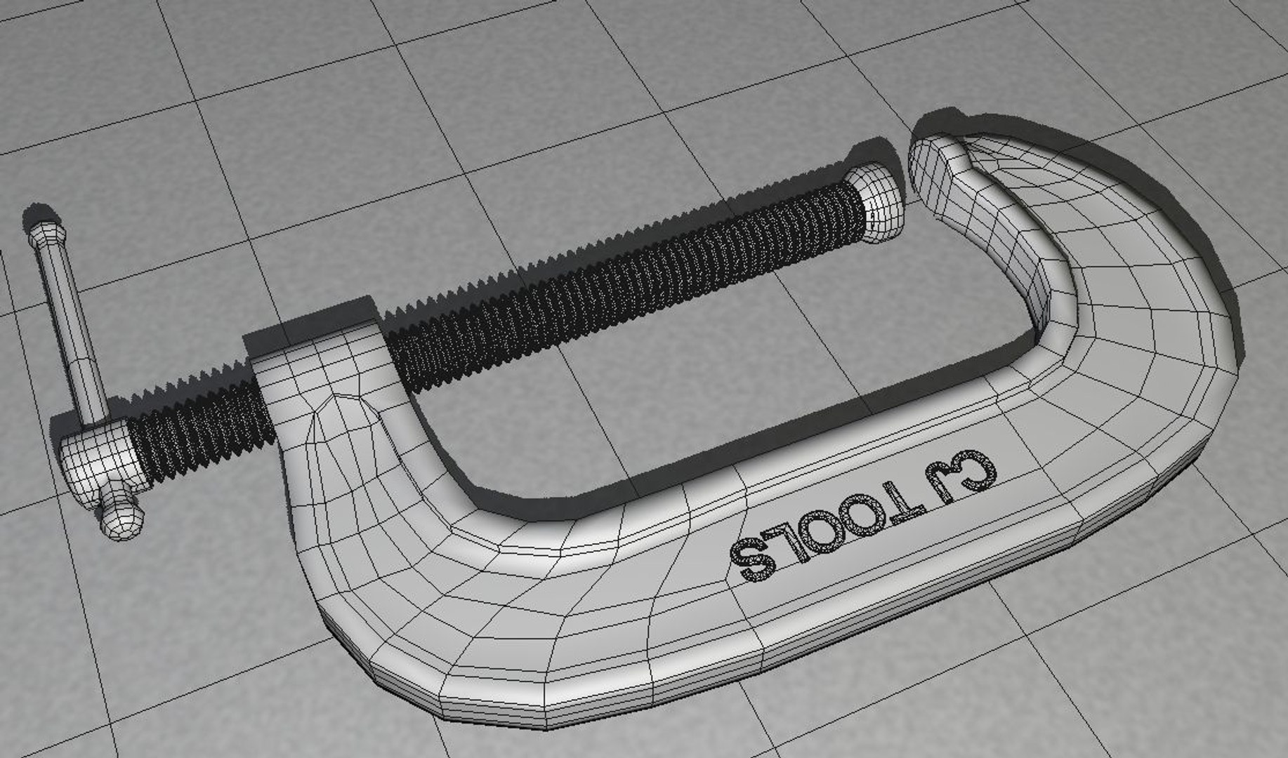 3d C Clamp Model