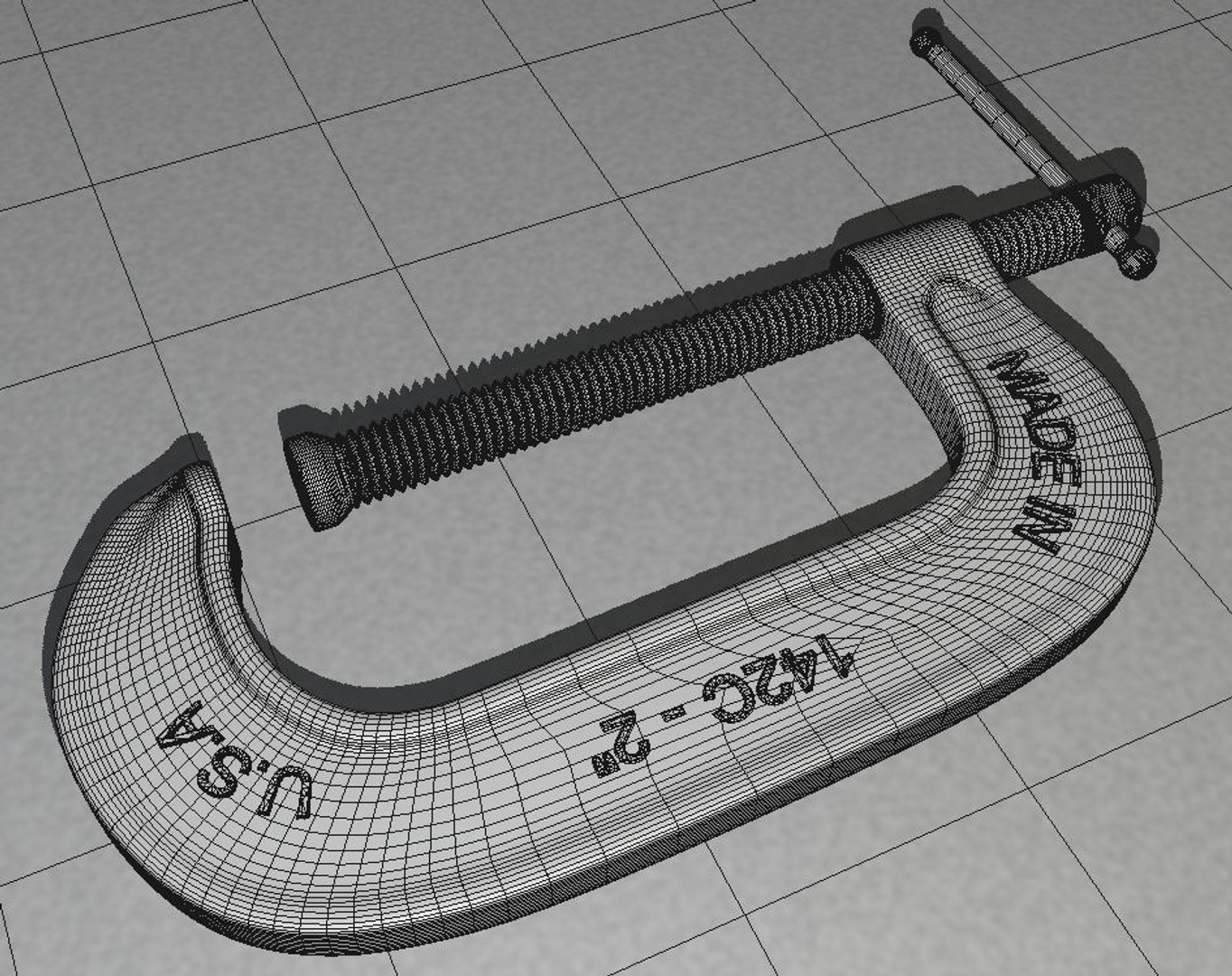 3d C Clamp Model