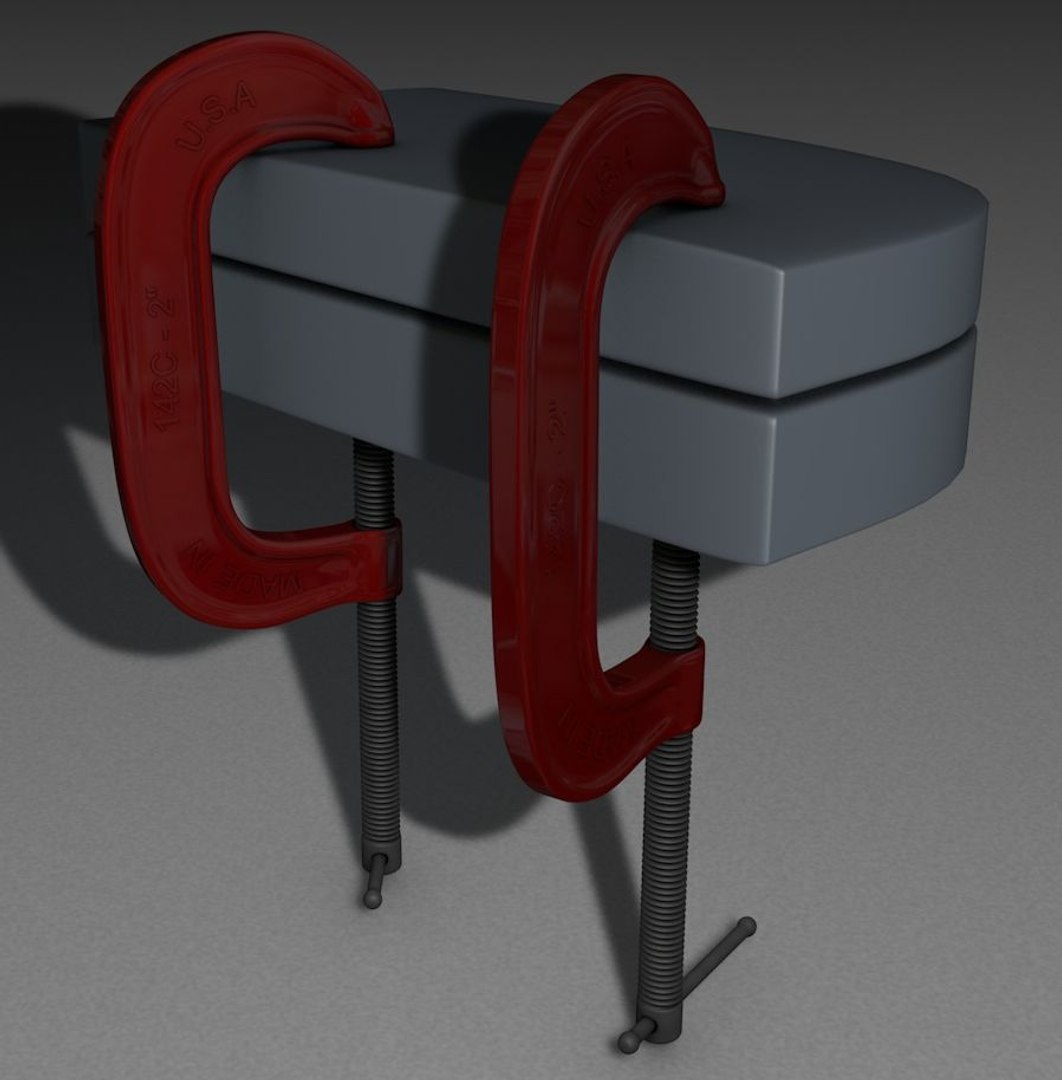 3d C Clamp Model