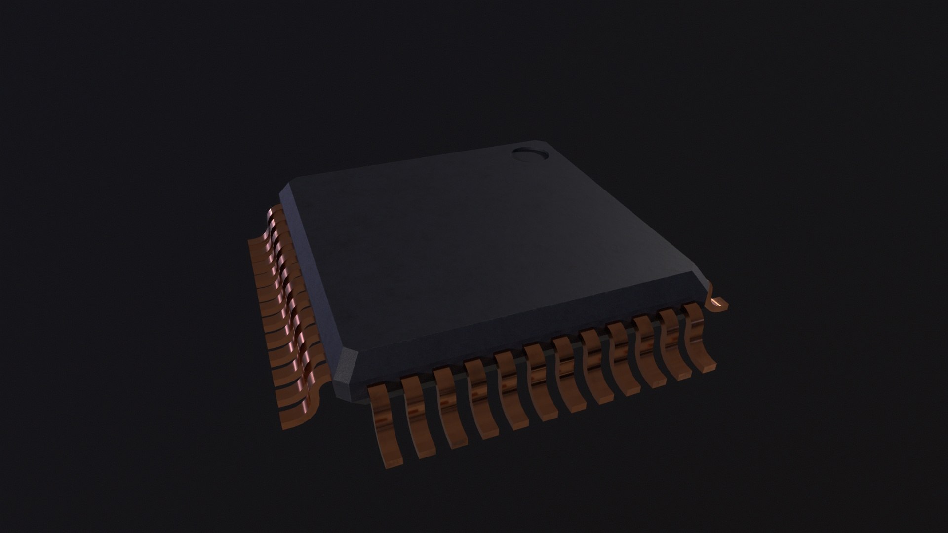 3D Microchip Model - TurboSquid 2163095