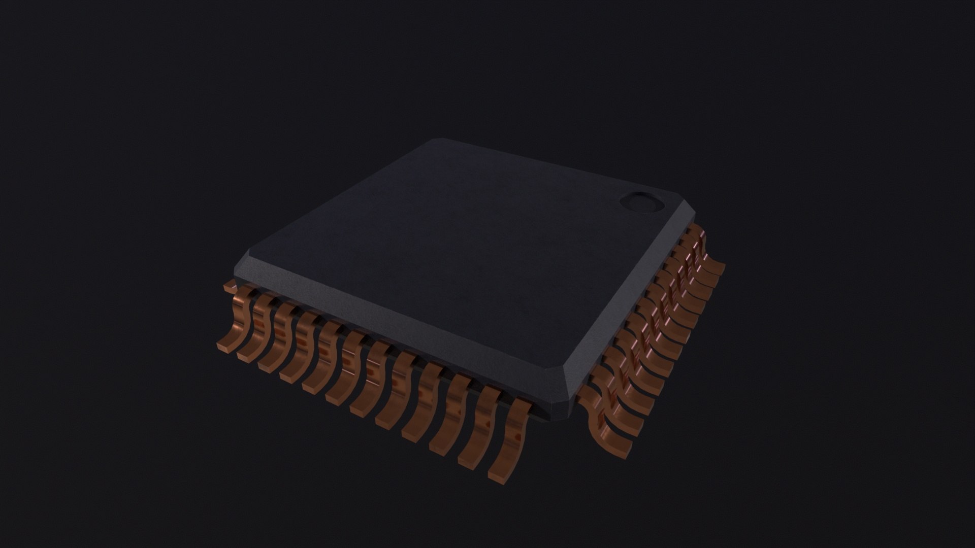 3D Microchip Model - TurboSquid 2163095