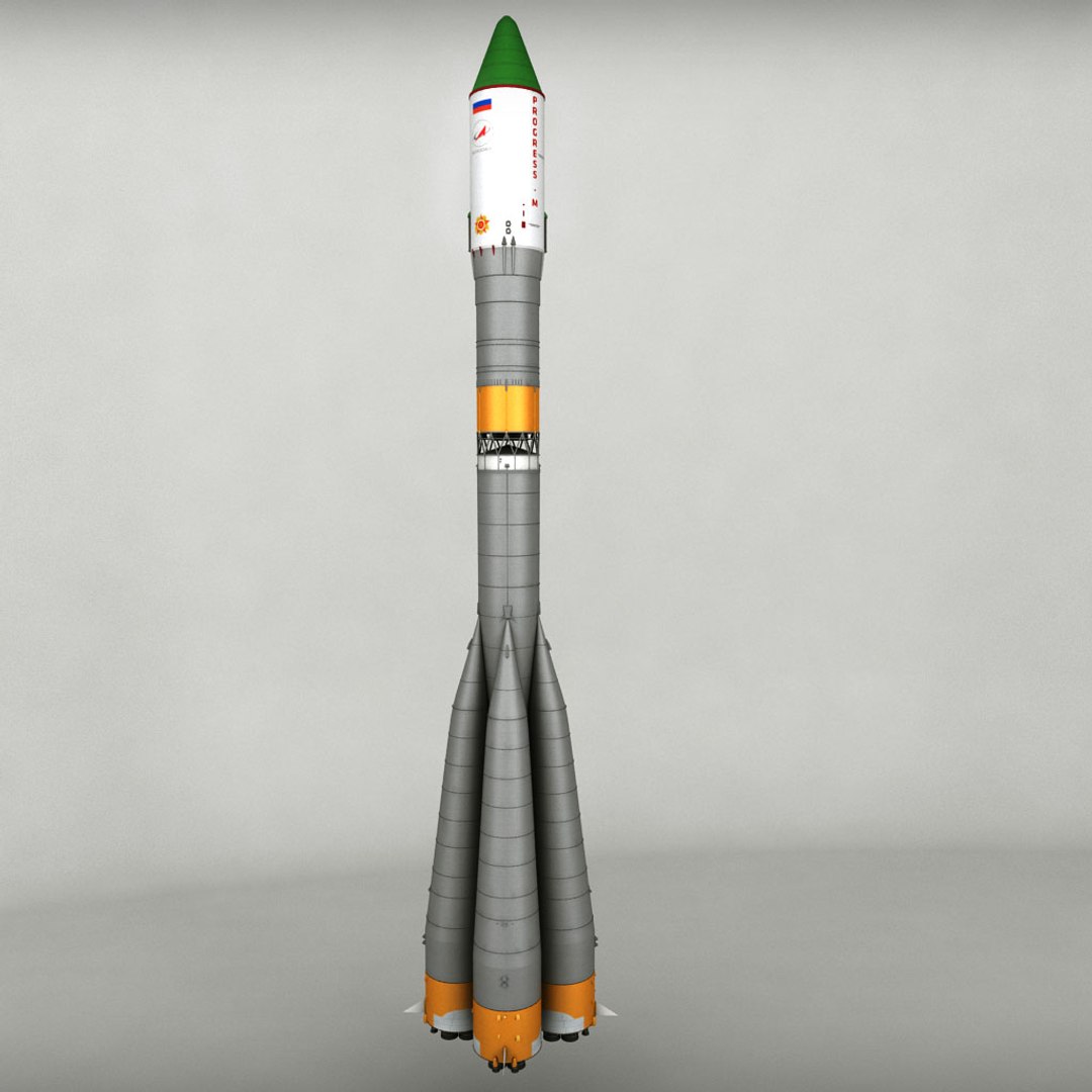 Space Launcher Progress Soyuz-fg 3ds