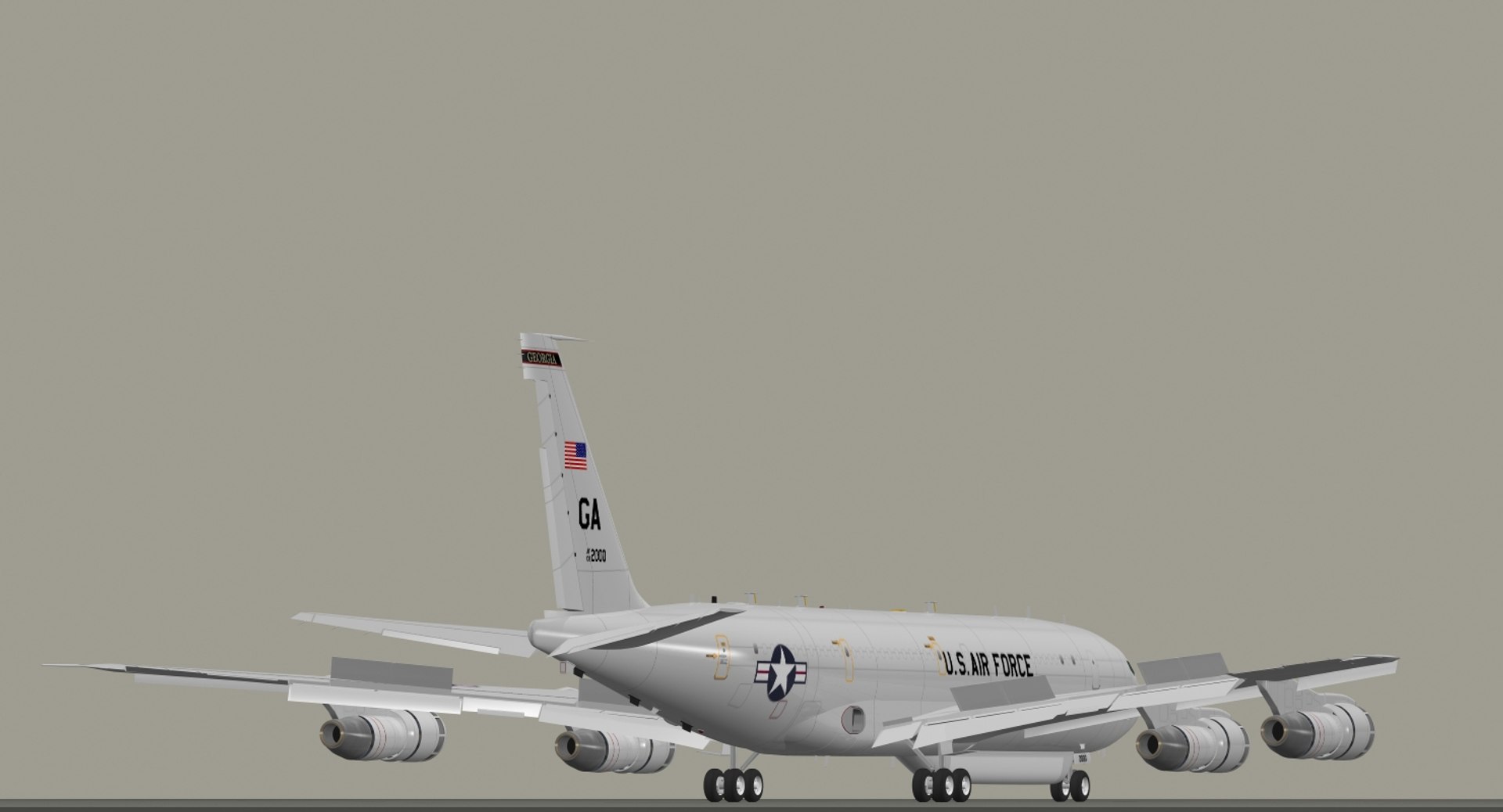 3d Model E-8c Joint Stars Usaf