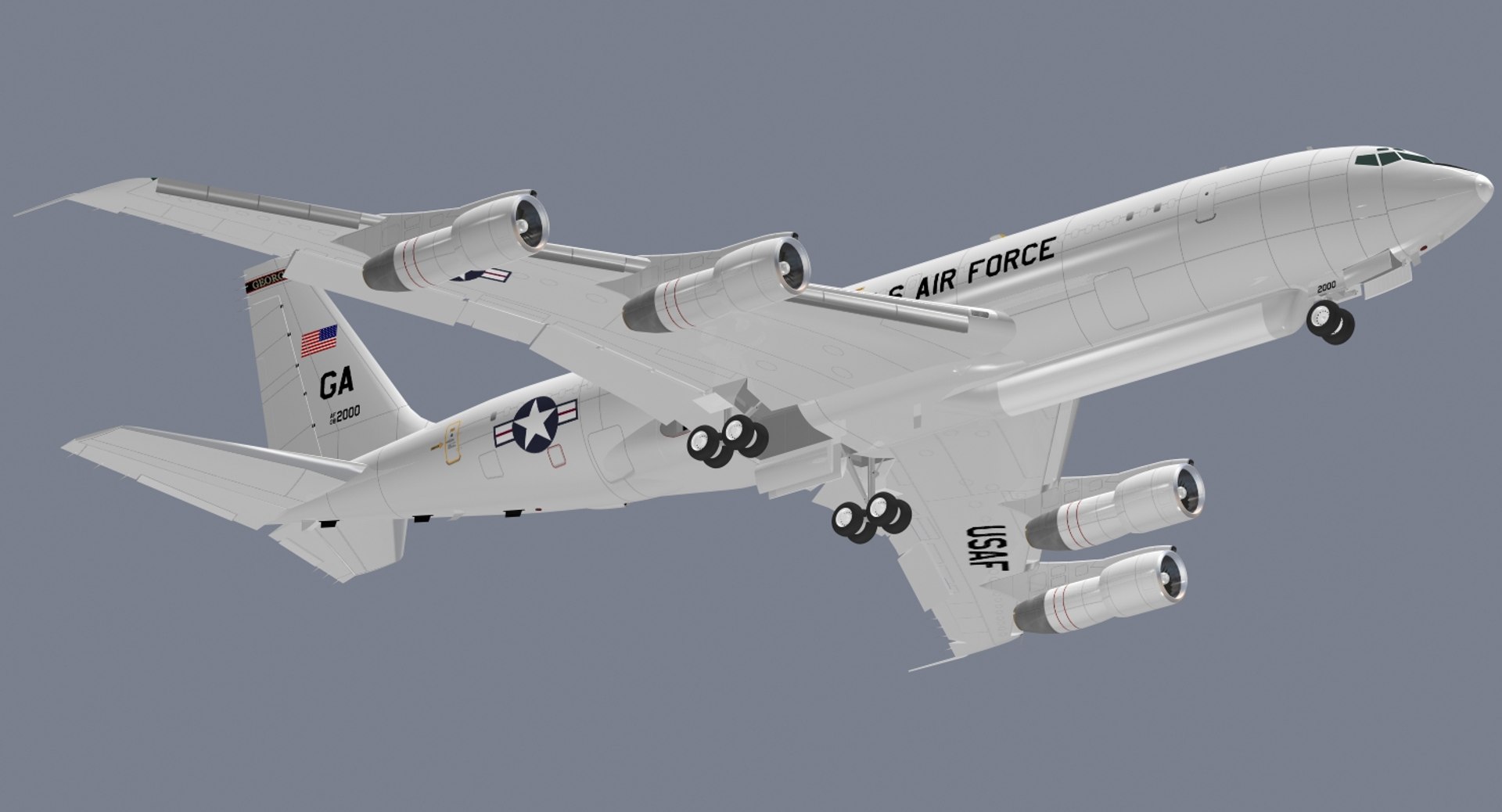 3d Model E-8c Joint Stars Usaf