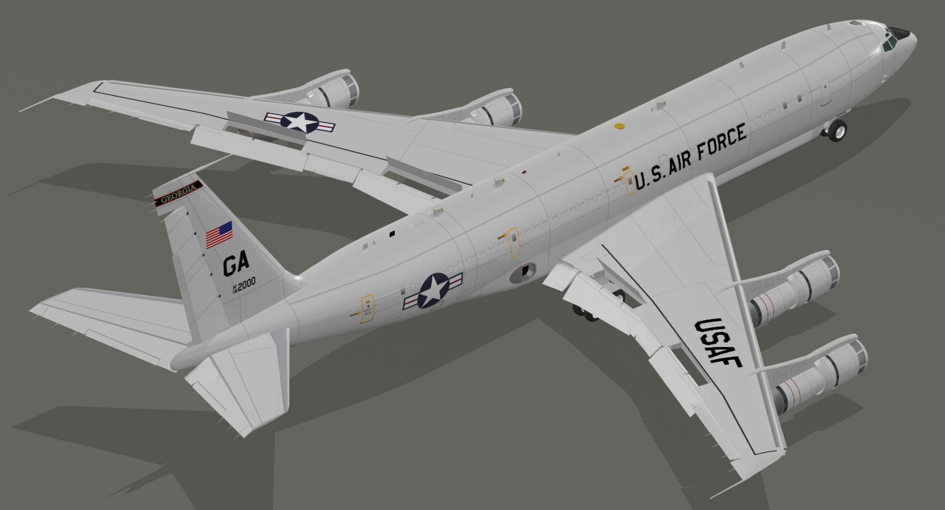3d Model E-8c Joint Stars Usaf