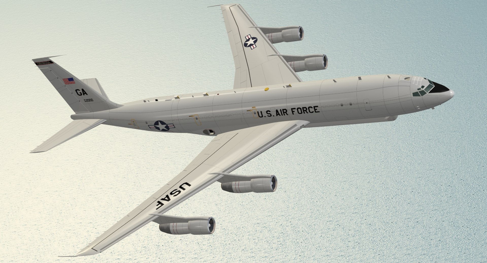 3d Model E-8c Joint Stars Usaf