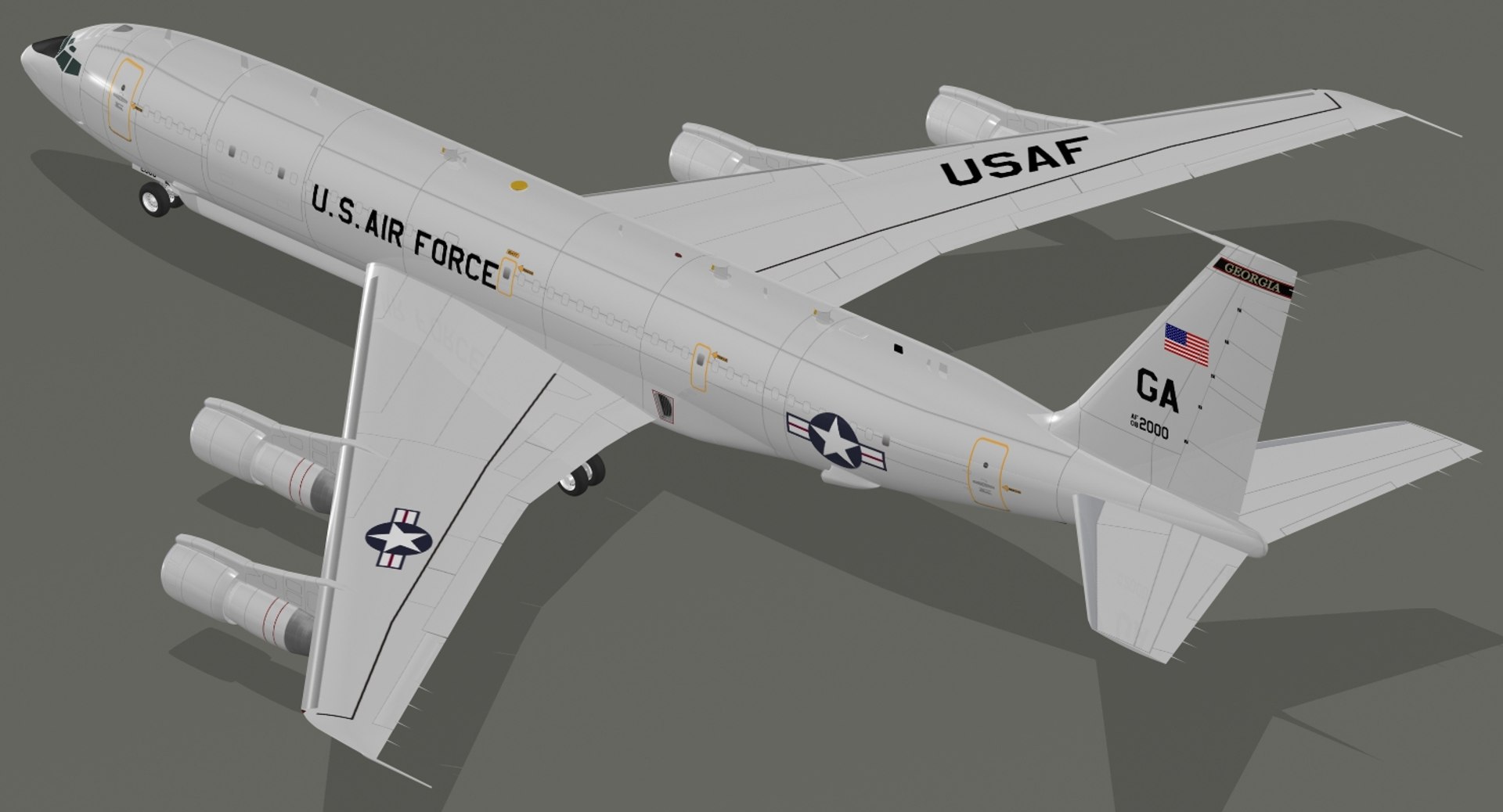 3d Model E-8c Joint Stars Usaf
