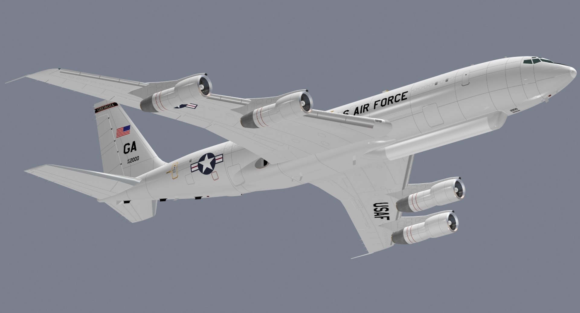 3d Model E-8c Joint Stars Usaf