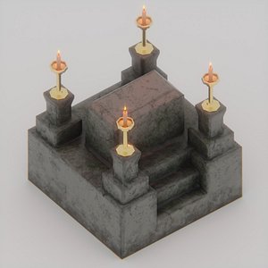 3D ritual table - TurboSquid 1232038