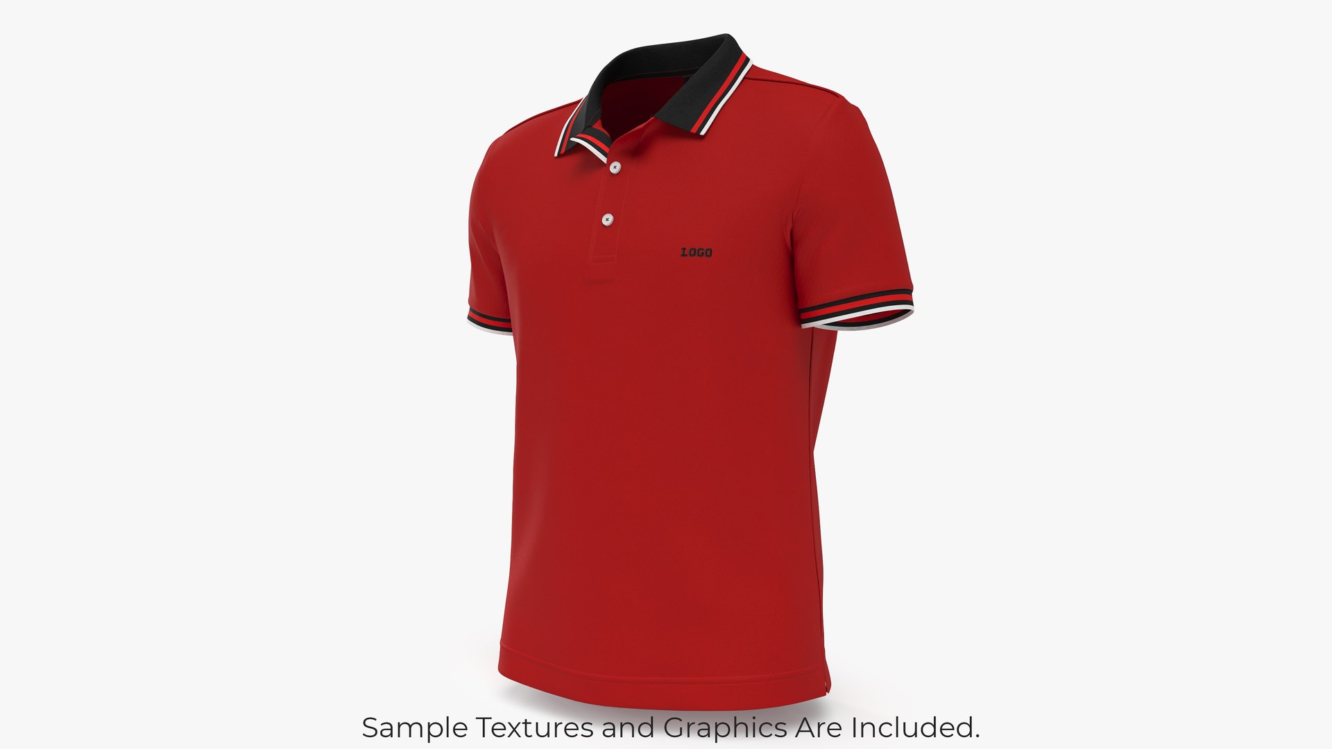 3D Realistic Worn Polo Short Sleeve Male Body Shape Model 3D ...