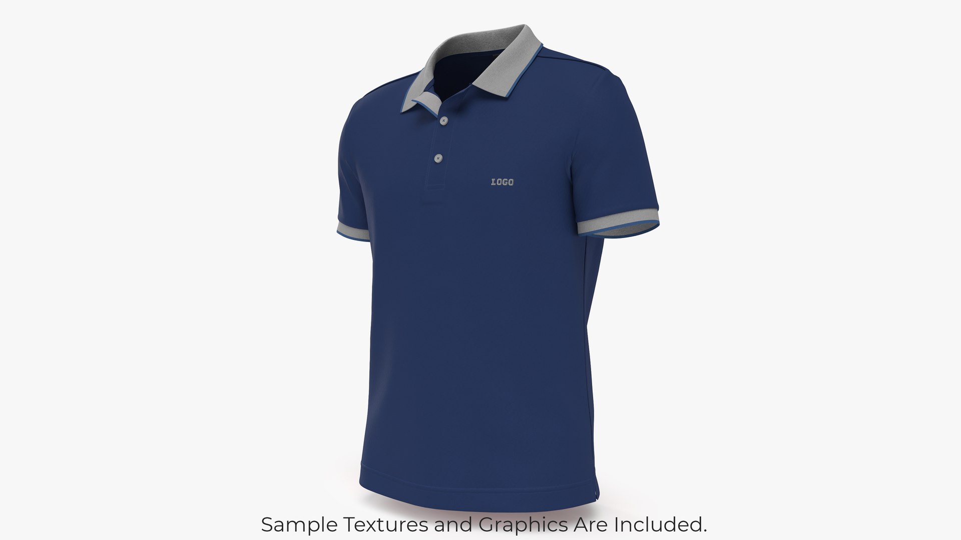 3D Realistic Worn Polo Short Sleeve Male Body Shape Model 3D ...