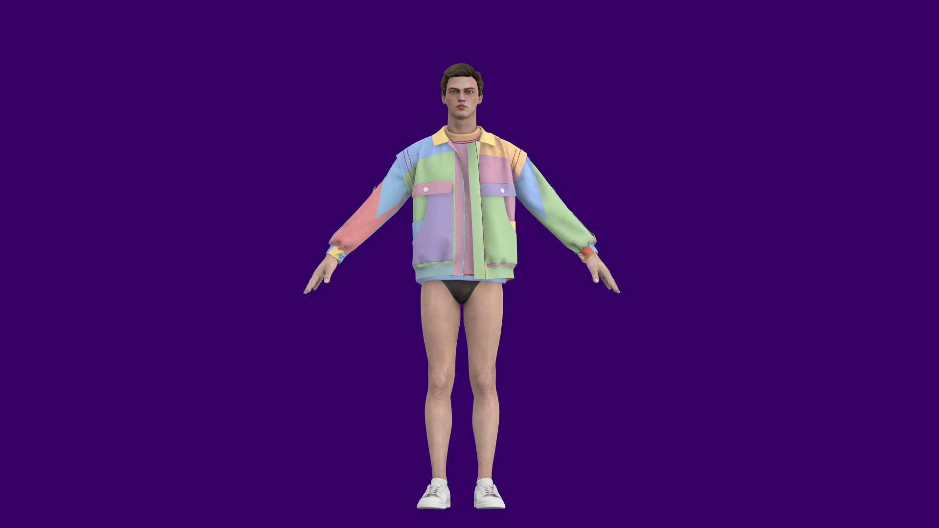 3D Man Jacket With Polo - Marvelouse Designer And CLO Program Model ...