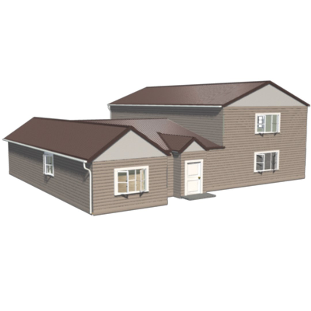 storey house 3d model