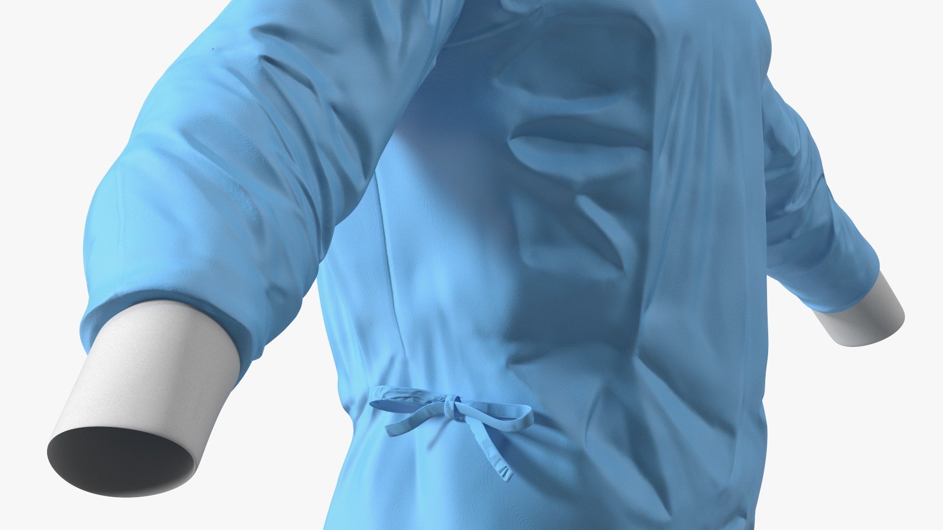 Full Sleeve Blue Cotton Surgeon Gown Model - TurboSquid 2128345
