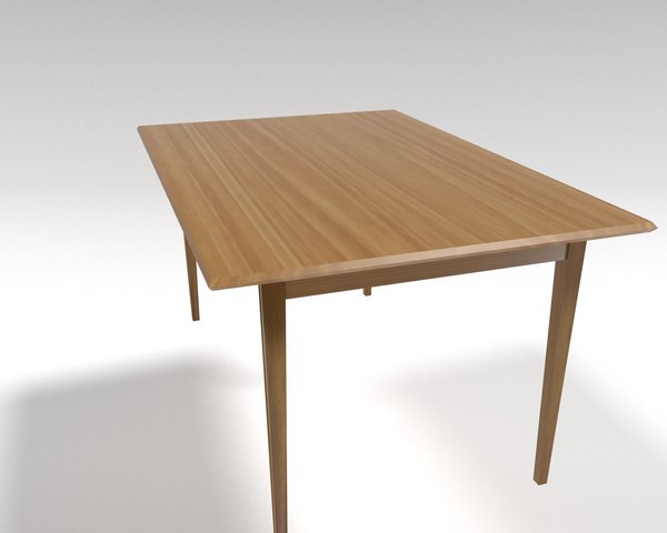 free simple table 3d model