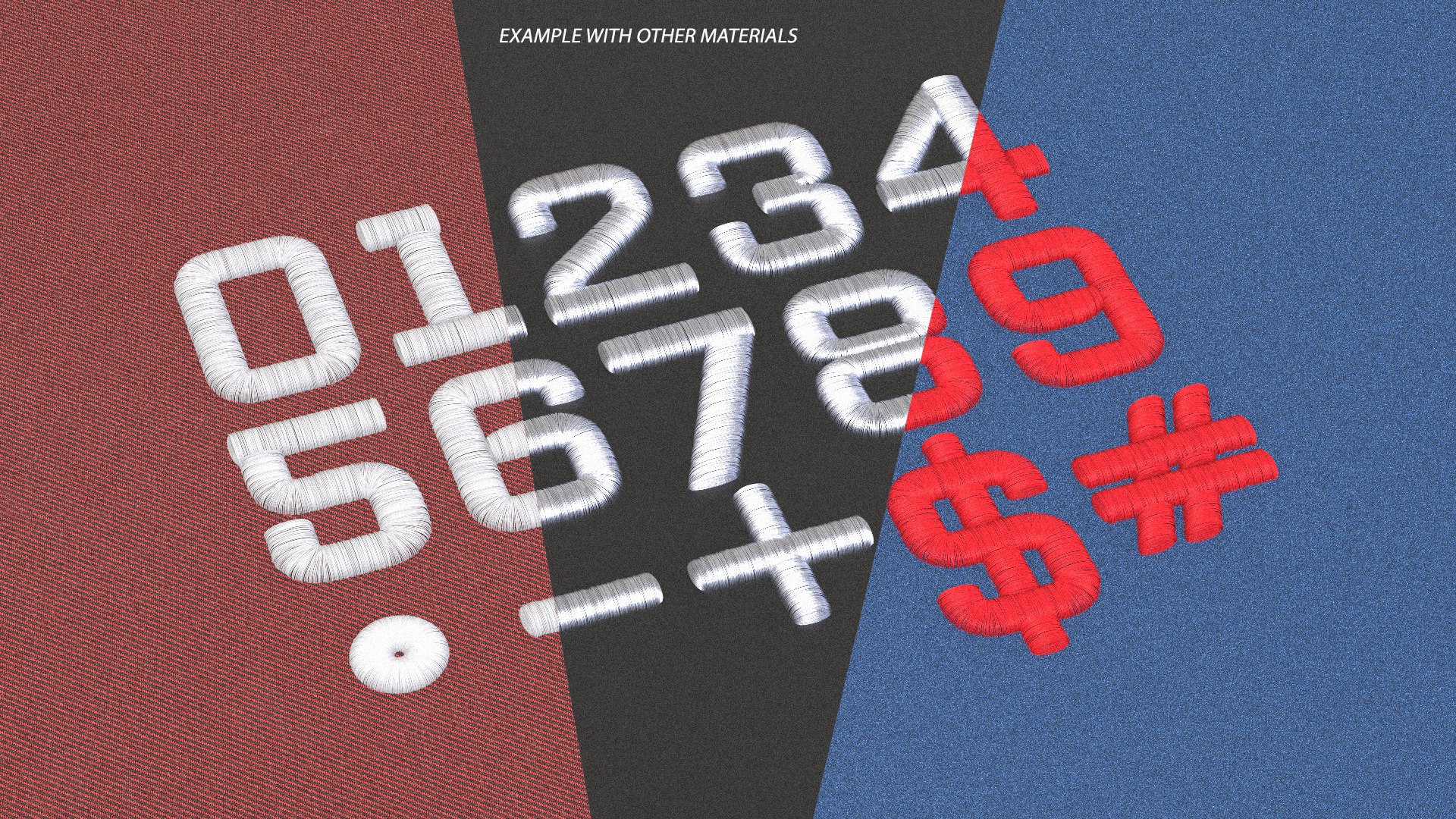 3D Embroided Sewing Numbers - TurboSquid 1851189