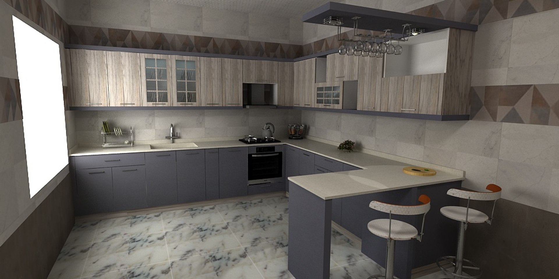 Kitchen design 3D model - TurboSquid 1359878