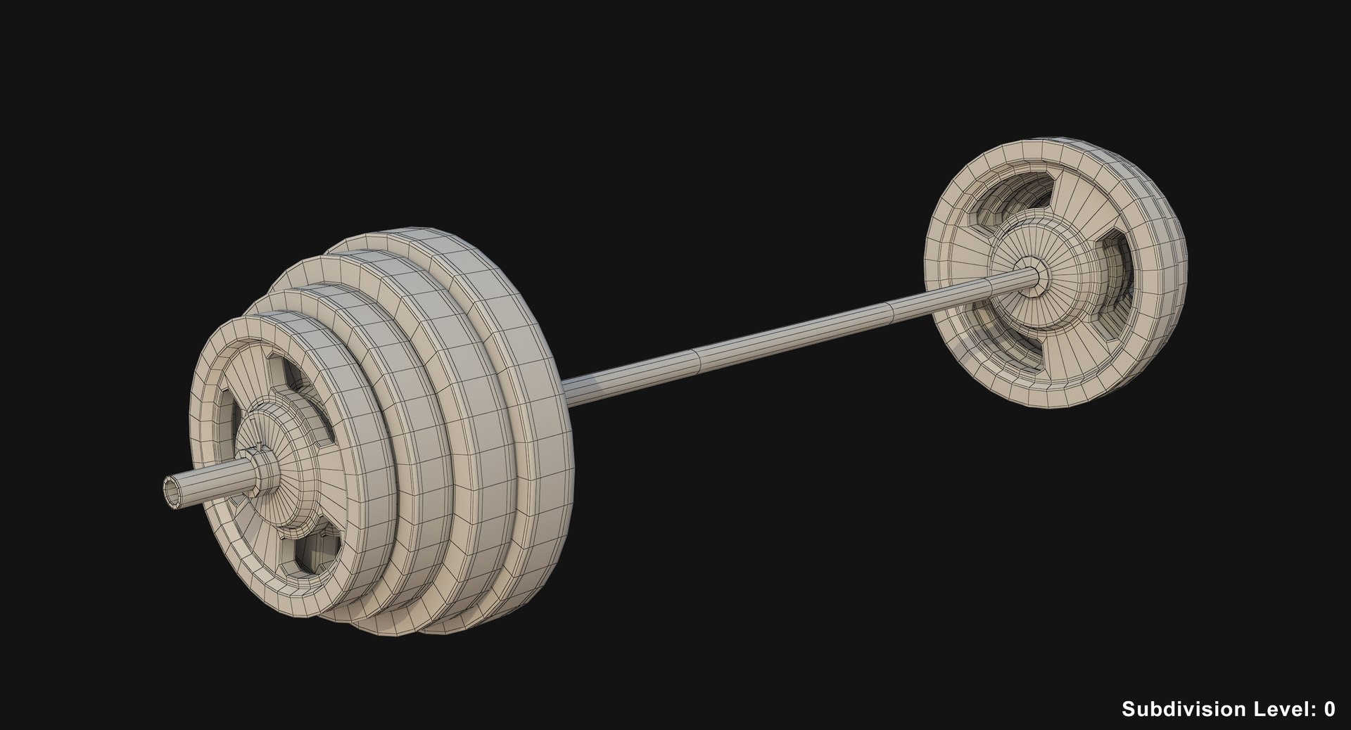 3D barbell plates metallic model - TurboSquid 1373934