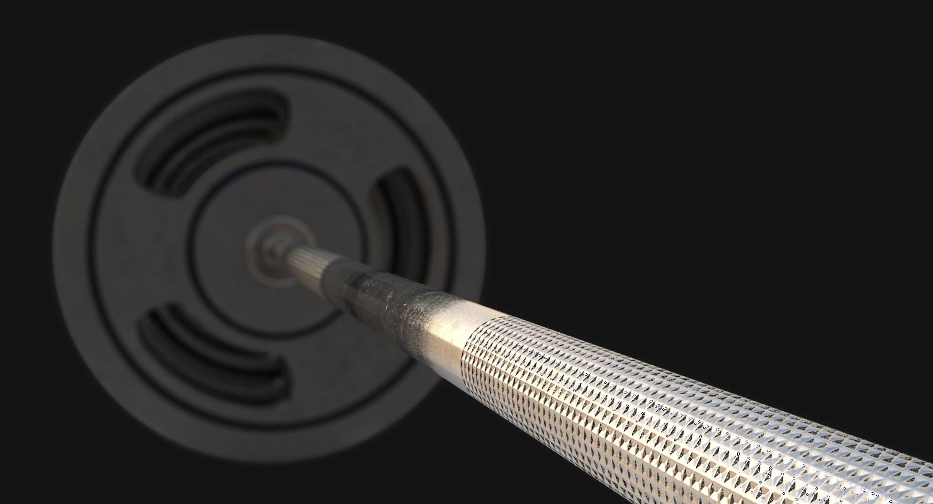 3D barbell plates metallic model - TurboSquid 1373934