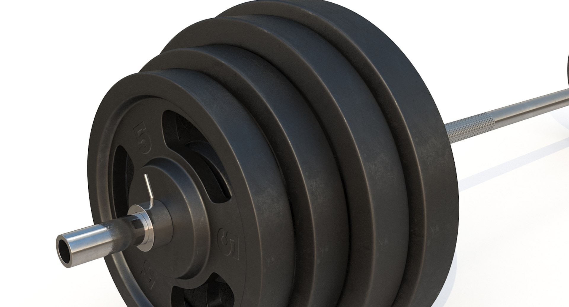 3D barbell plates metallic model - TurboSquid 1373934