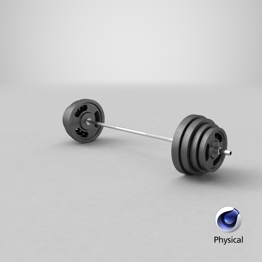 3D barbell plates metallic model - TurboSquid 1373934
