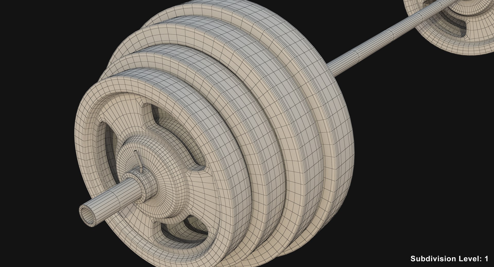 3D barbell plates metallic model - TurboSquid 1373934