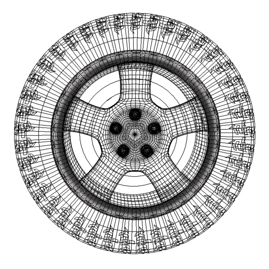 3d Model Wheel Tire