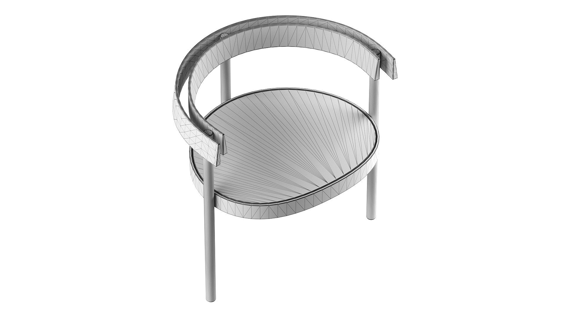 Maniera Larga II Chair 3D Model - TurboSquid 2265991