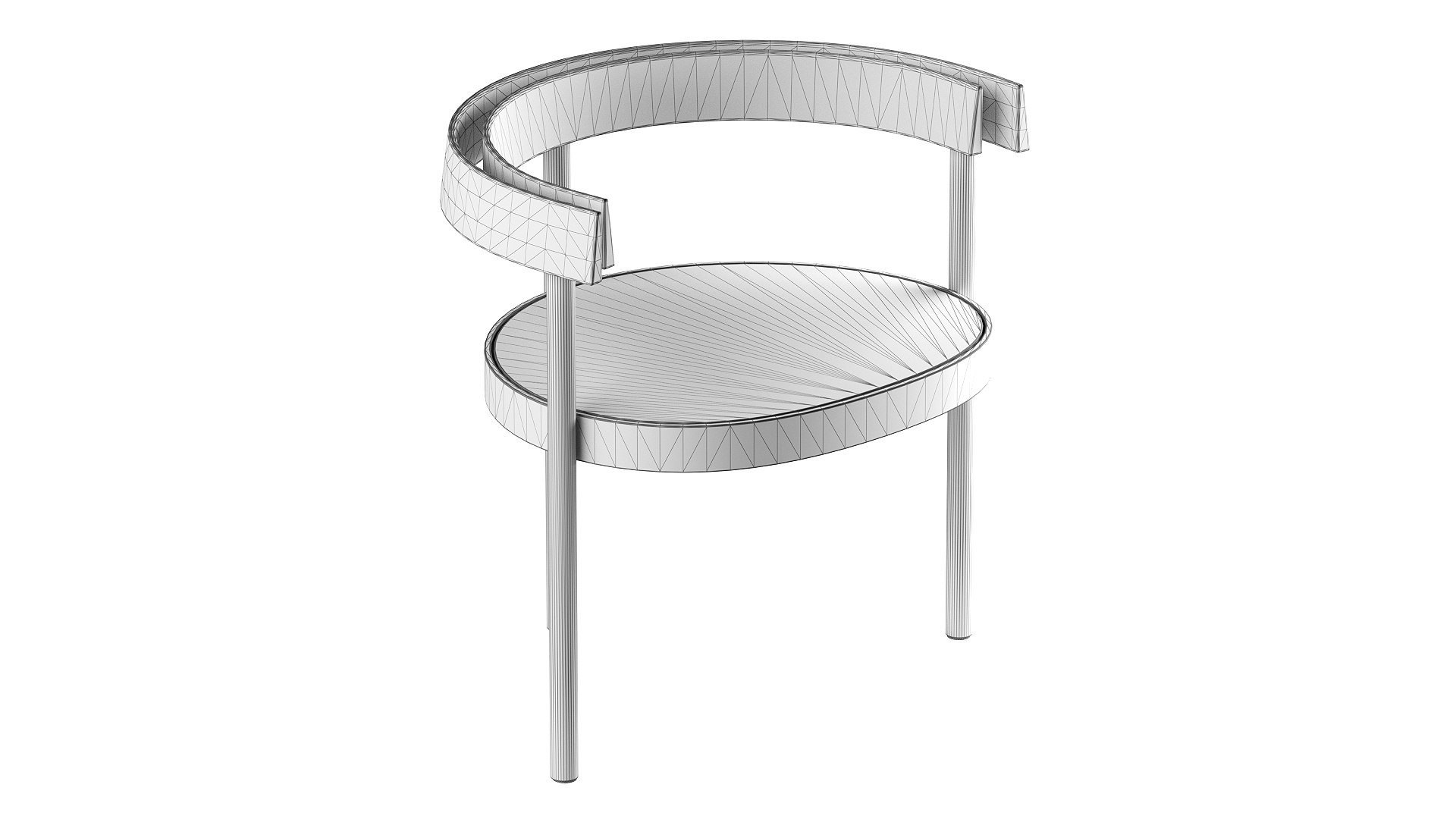 Maniera Larga II Chair 3D Model - TurboSquid 2265991