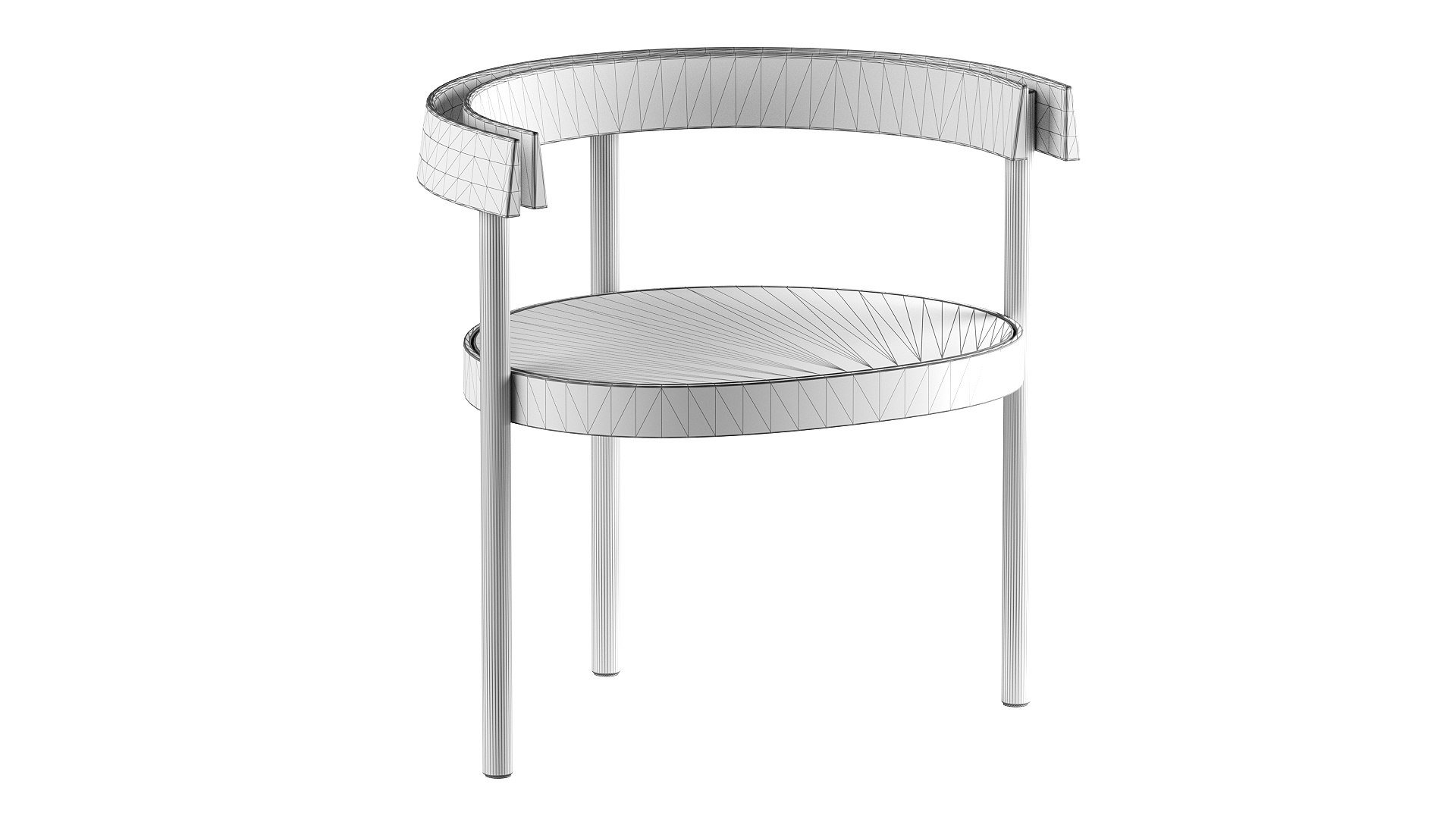 Maniera Larga II Chair 3D Model - TurboSquid 2265991