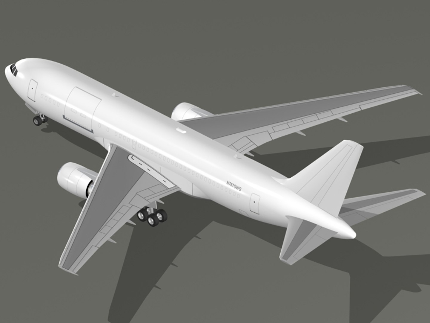 Freighter Aircraft Boeing 767-200f 3D Model - TurboSquid 1238713