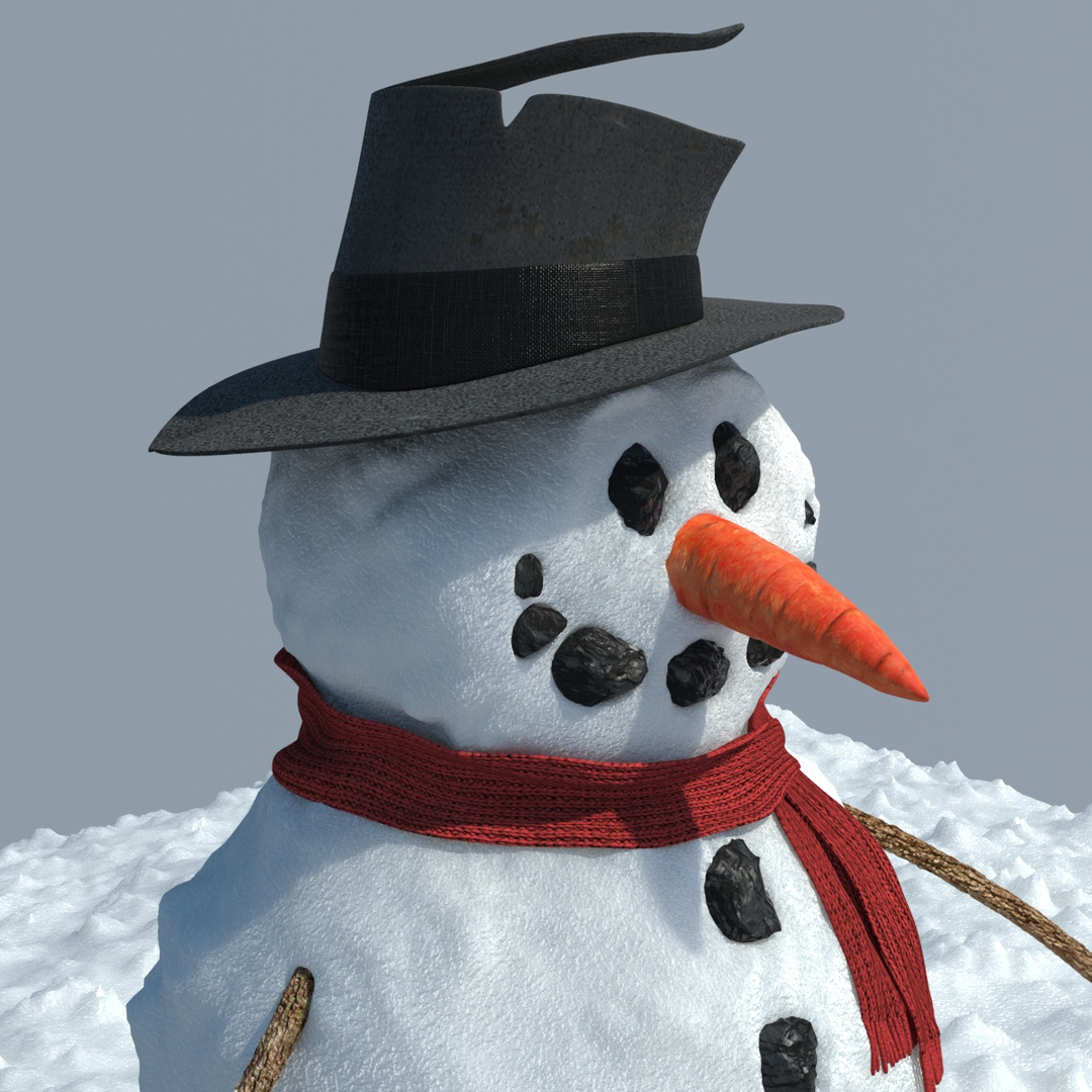 snowman snow 3d max
