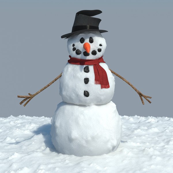 snowman snow 3d max