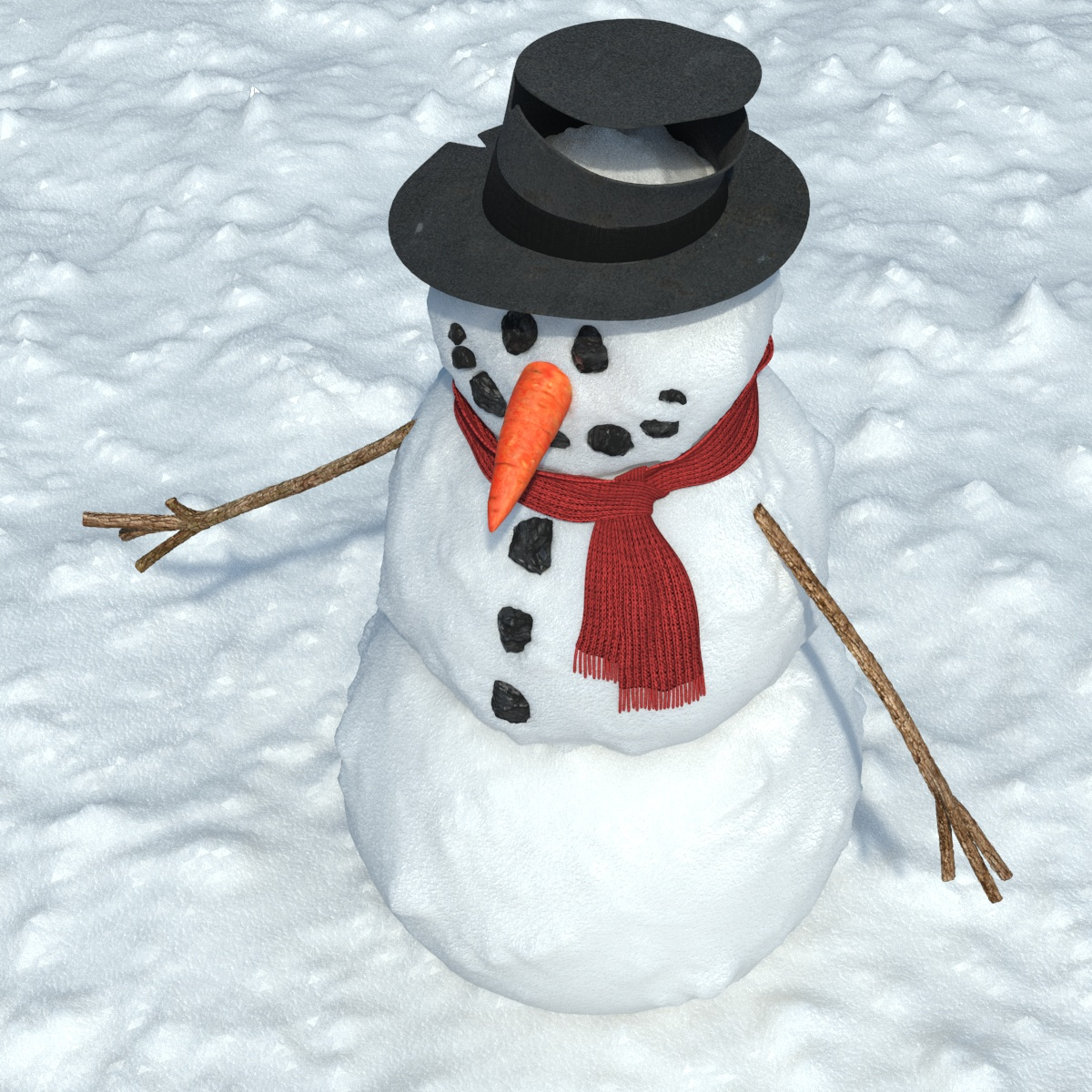 snowman snow 3d max