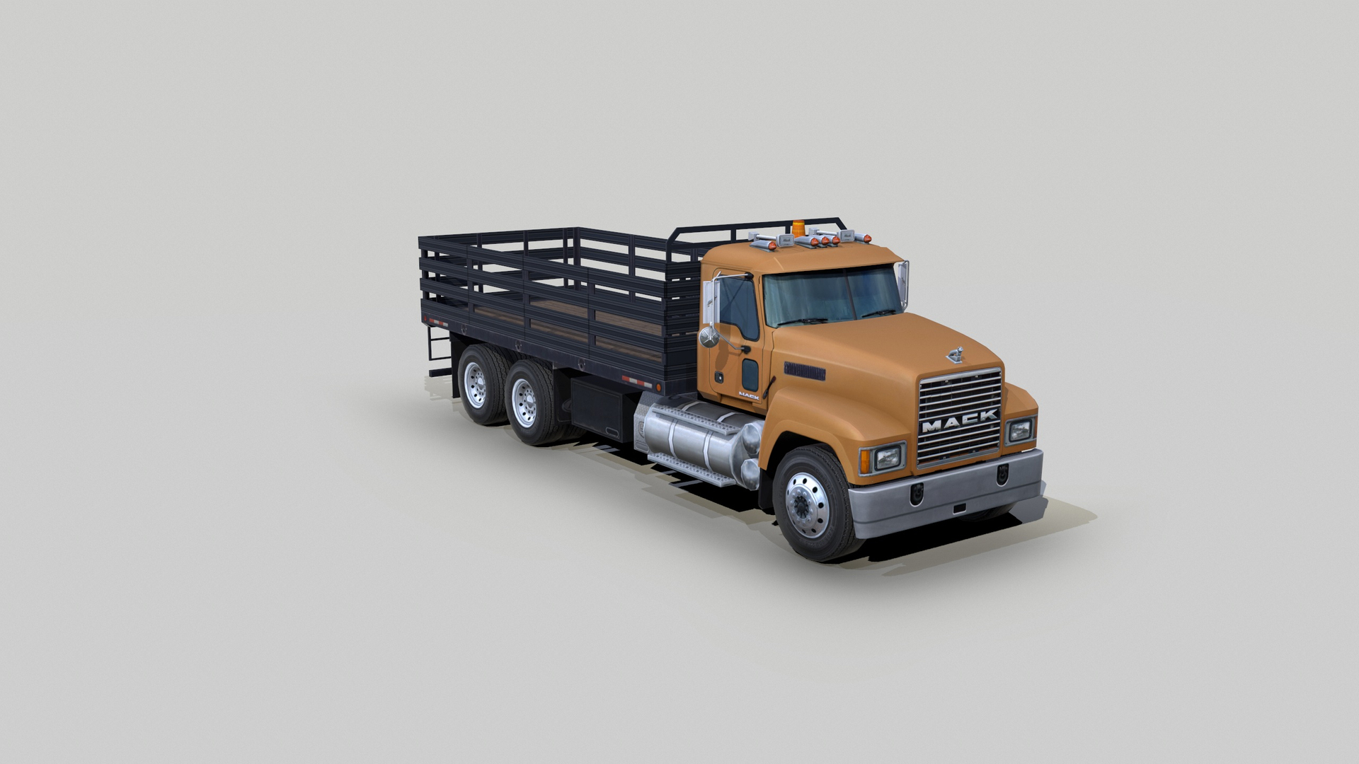 Mack CH613 Flatbed Truck S01 2004 3D Model - TurboSquid 1920550