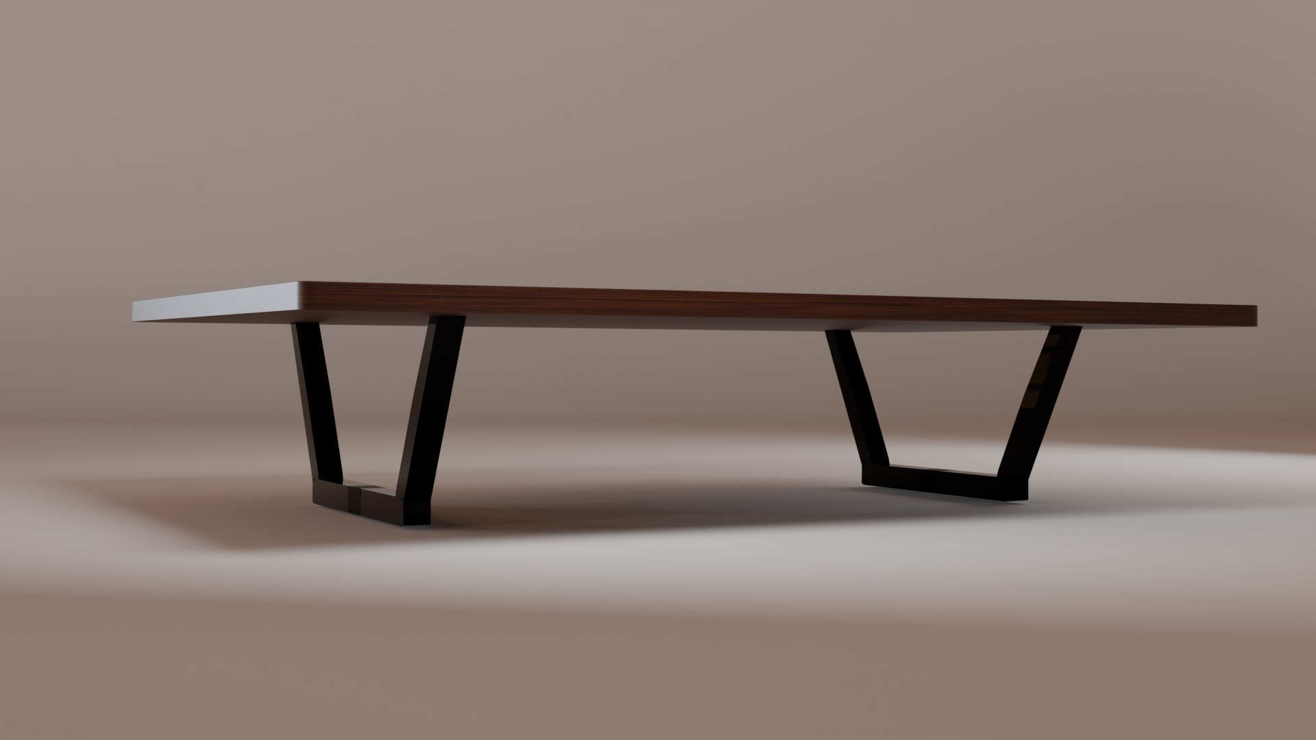 Dark Coffee Table Model - TurboSquid 2295307