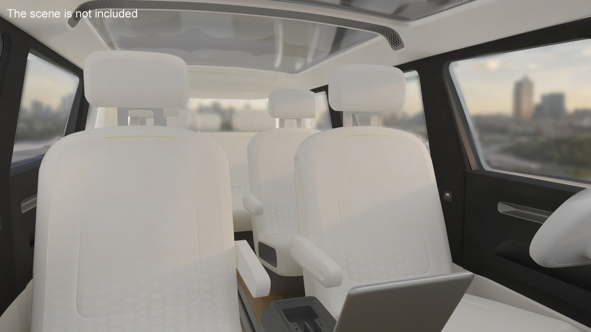 Electric Minivan Simplified 3D Model - TurboSquid 2284146