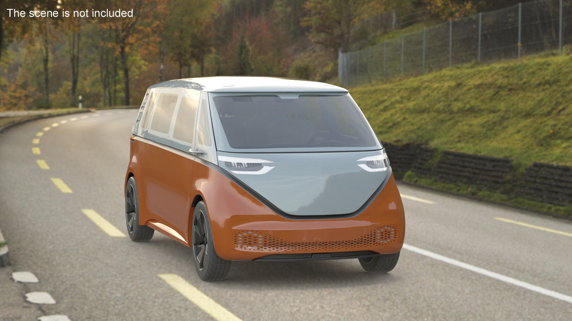 Electric Minivan Simplified 3D Model - TurboSquid 2284146