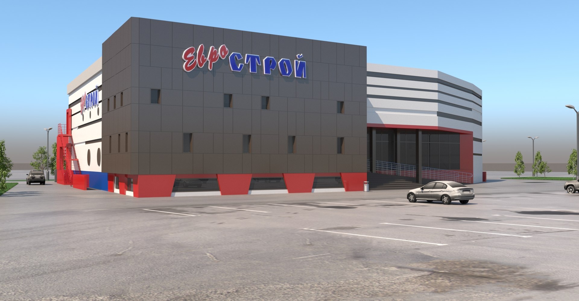 3D Shopping Center - TurboSquid 1233277