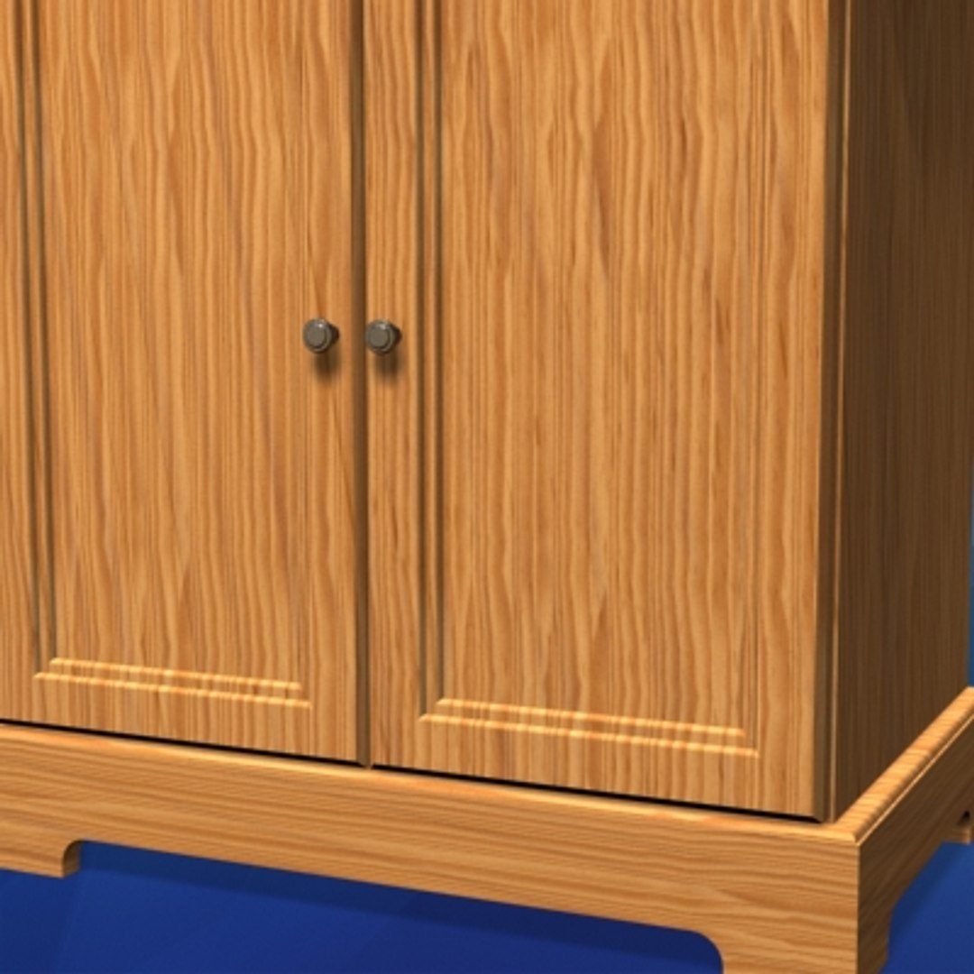 3d Hutch Cabinets Model