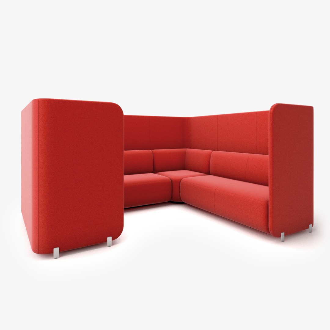 Bernhardt Design CODE Lounge with Standard Wall model - TurboSquid 2058373