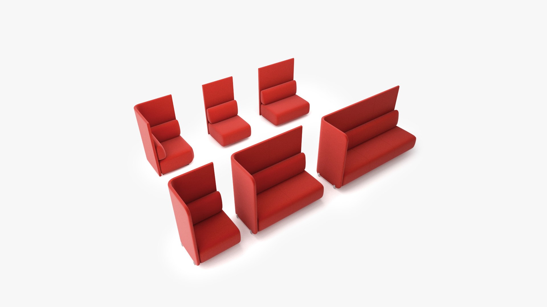 Bernhardt Design CODE Lounge With Standard Wall Model - TurboSquid 2058373