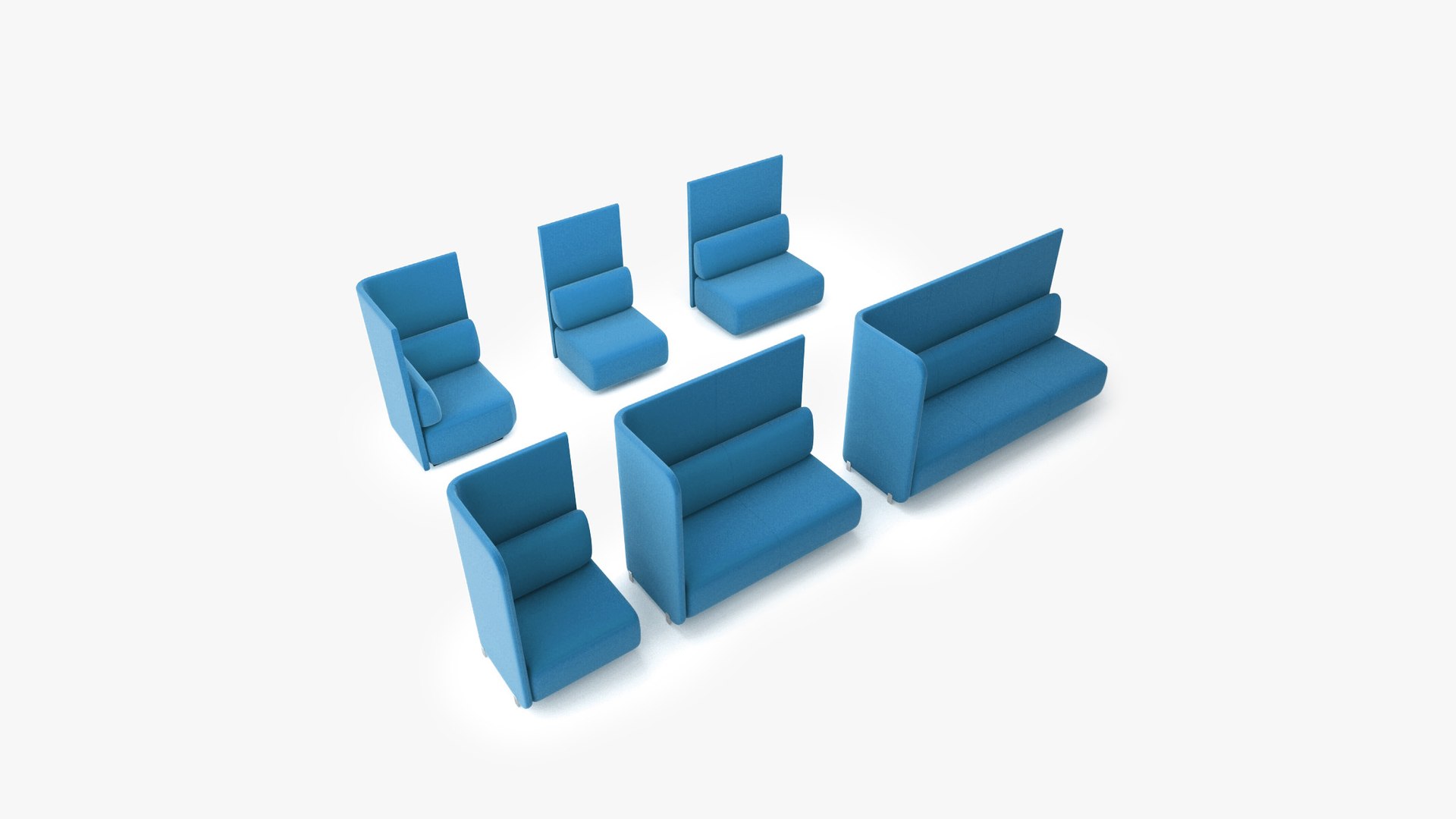 Bernhardt Design CODE Lounge With Standard Wall Model - TurboSquid 2058373