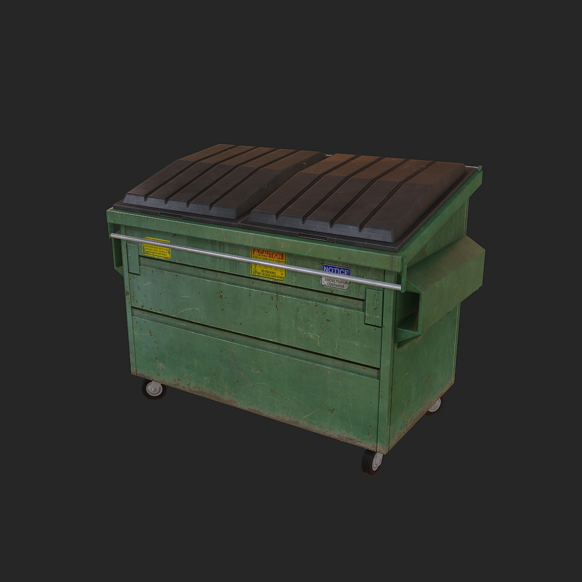 trash dumpster 3d model