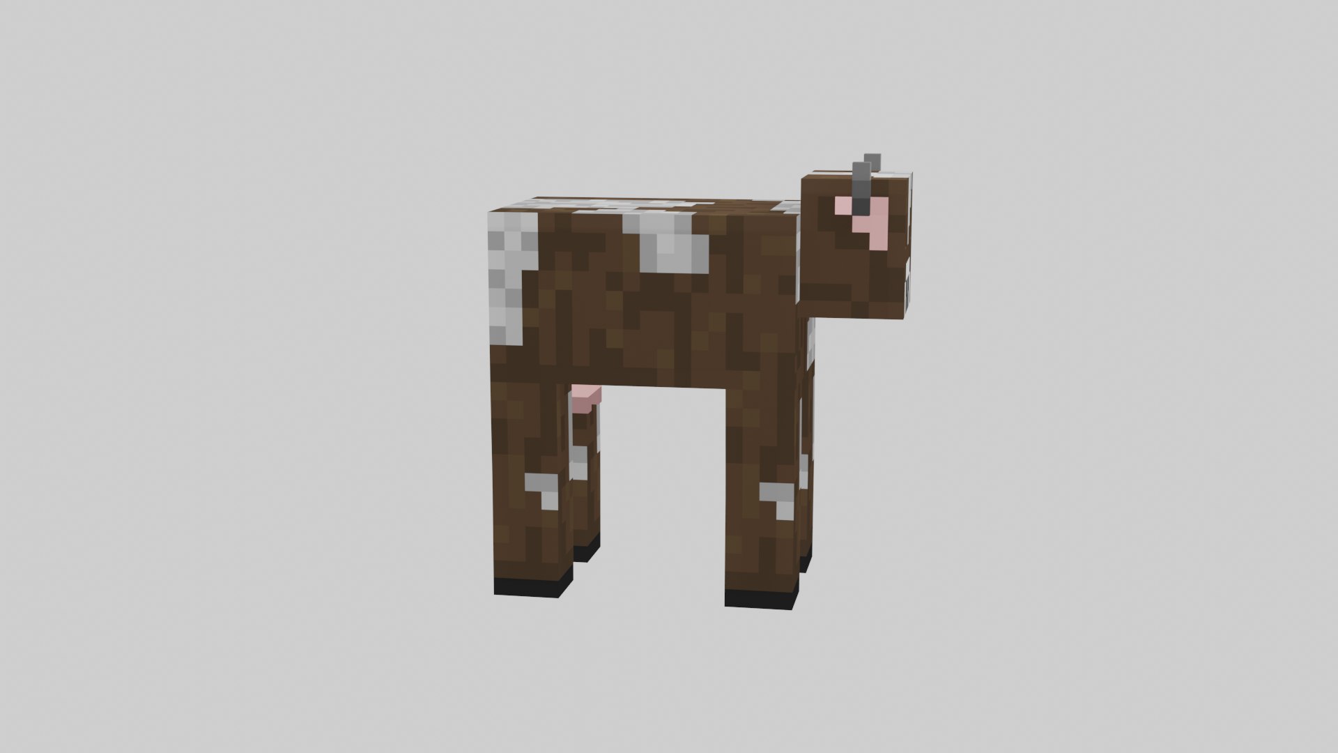 3D Minecraft Cow Rigged - TurboSquid 1980171